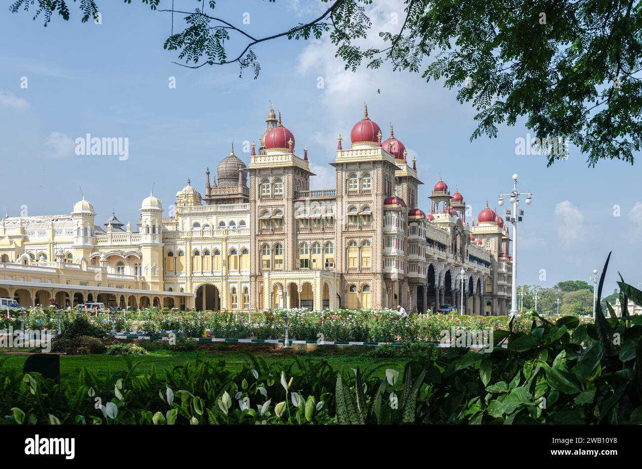 View of mysore palace hi-res stock photography and images - Alamy