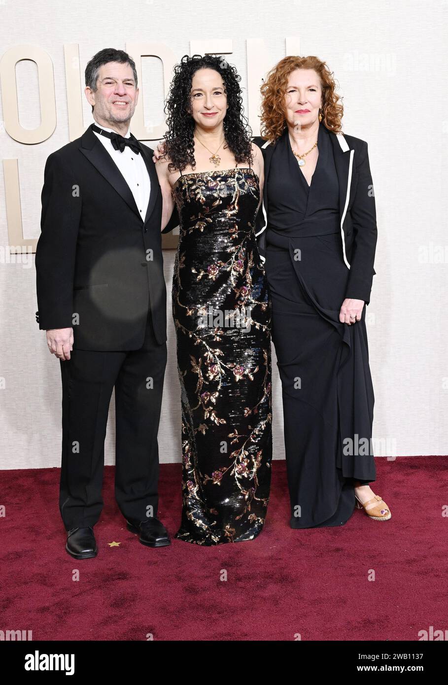 Beverly Hills, United States. 07th Jan, 2024. Debora Cahn (C), Janice ...