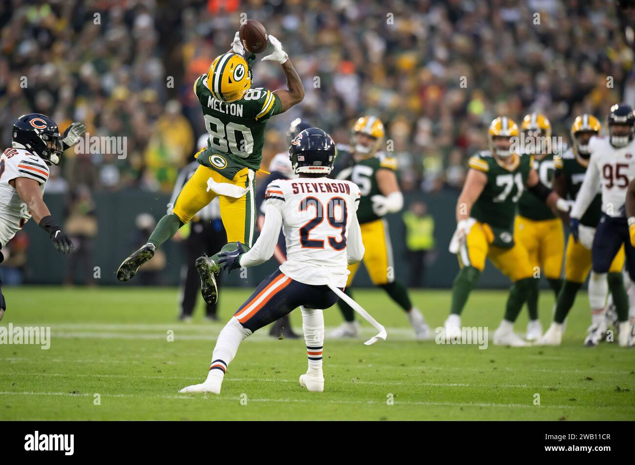 Green Bay, WI, USA. 7th Jan, 2024. Green Bay Packers wide receiver Bo ...