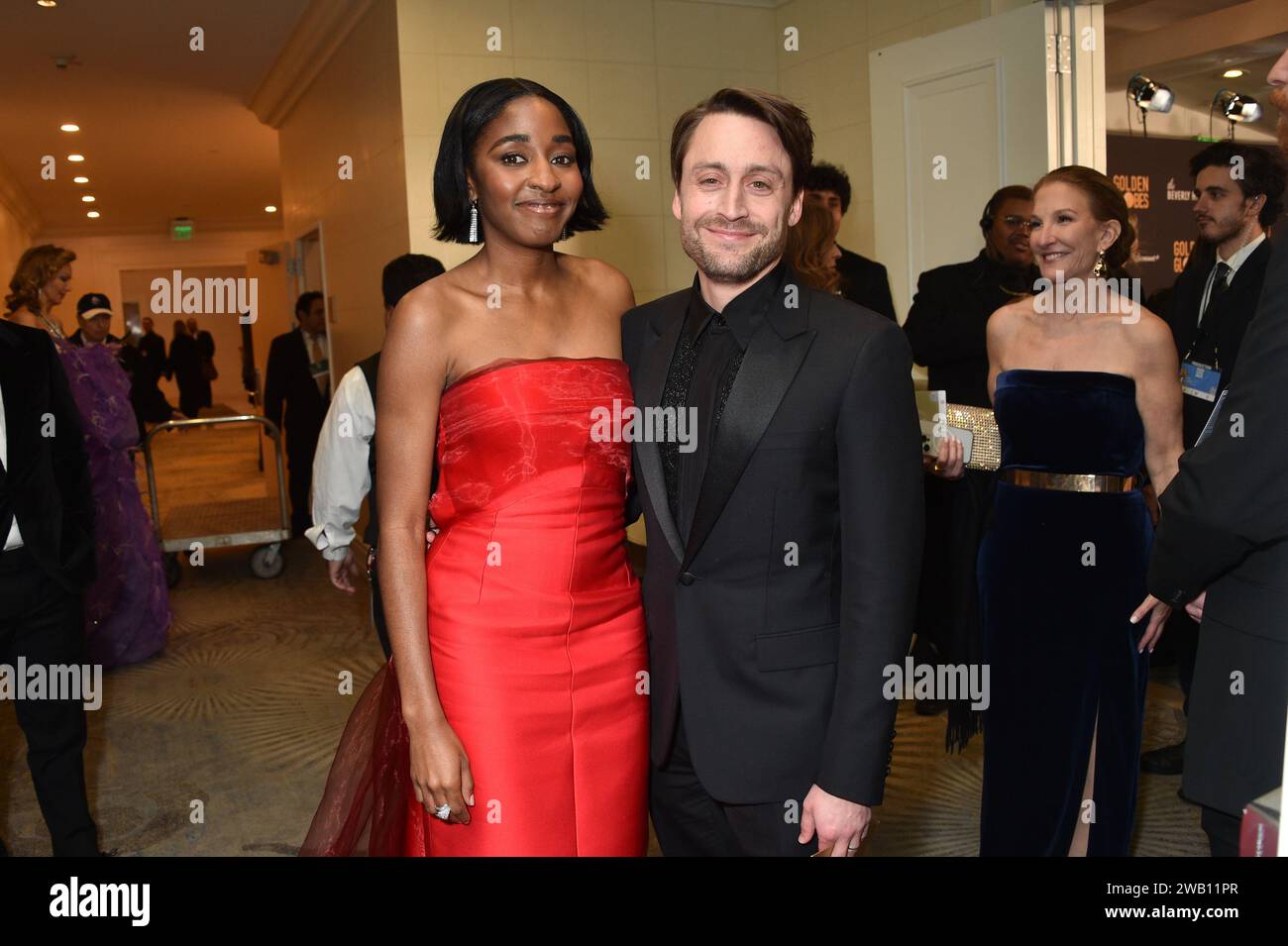 Beverly Hills, United States. 07th Jan, 2024. Ayo Edebiri, Kieran ...