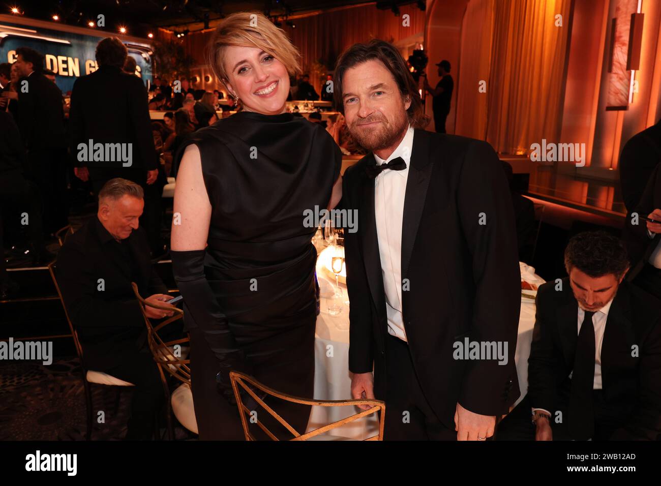 Beverly Hills, United States. 07th Jan, 2024. Greta Gerwig and Jason ...