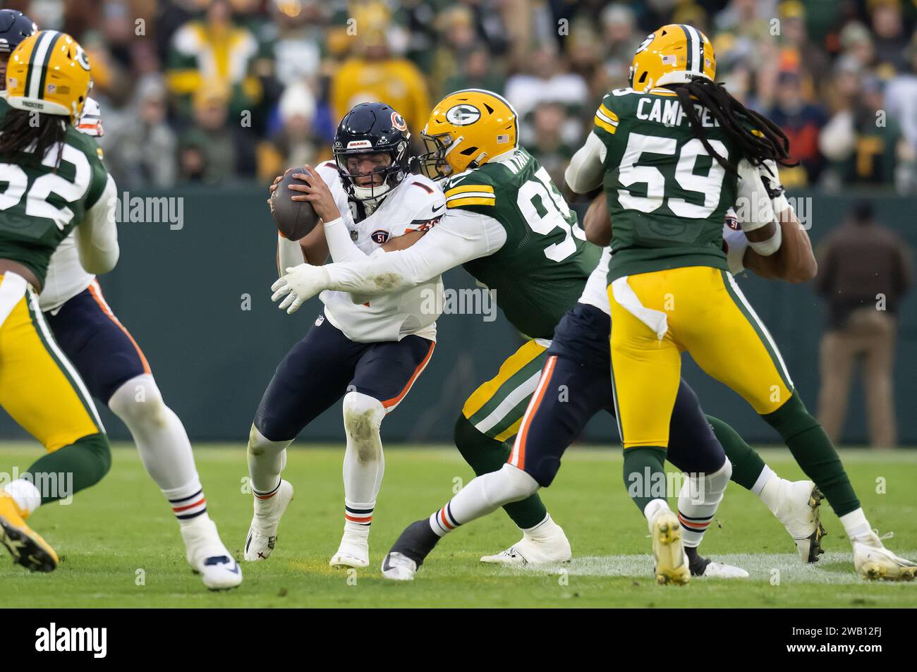 January 7, 2024: Green Bay Packers defensive tackle Devonte Wyatt (95 ...