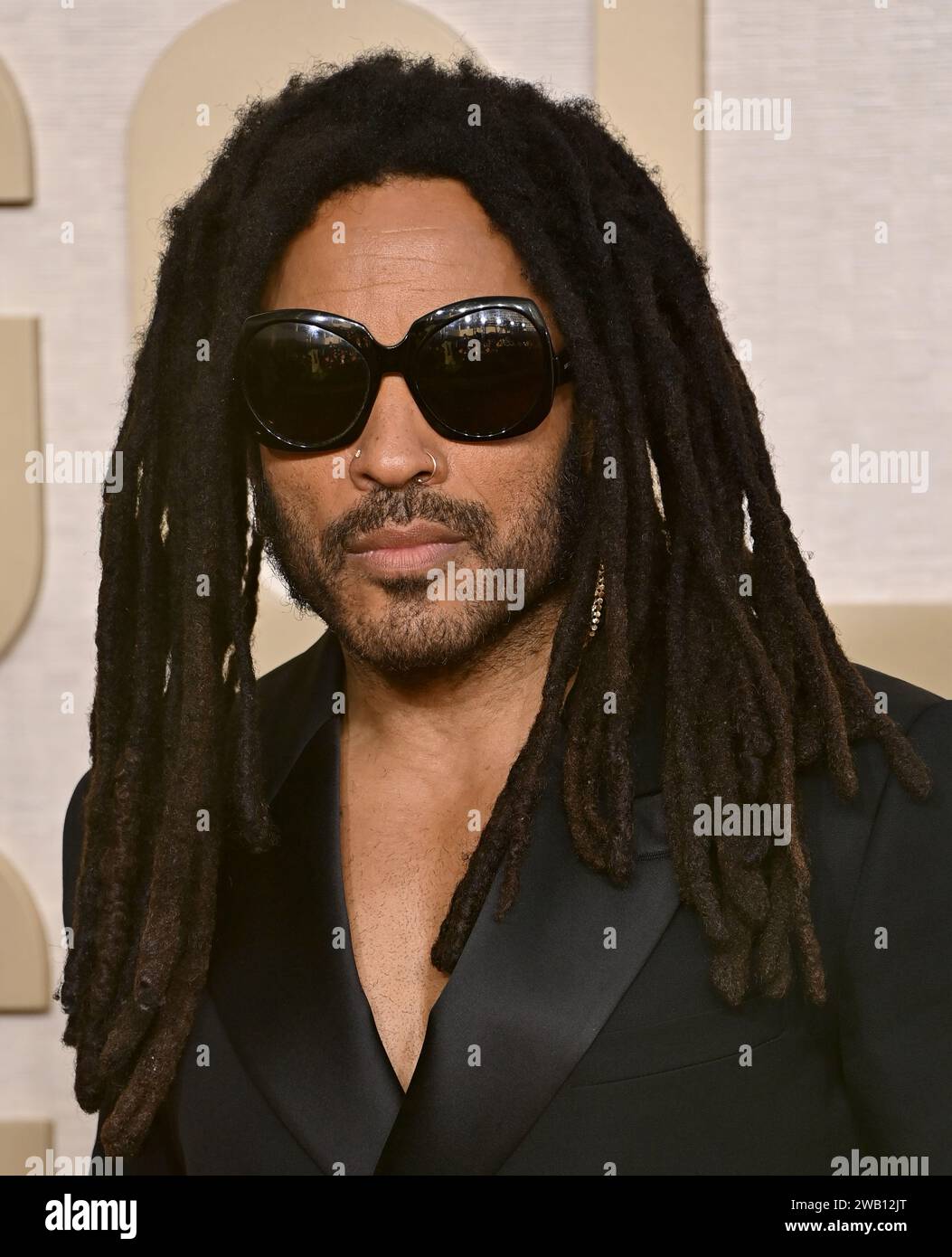 Beverly Hills, USA. 07th Jan, 2024. Lenny Kravitz arriving at the 81st ...