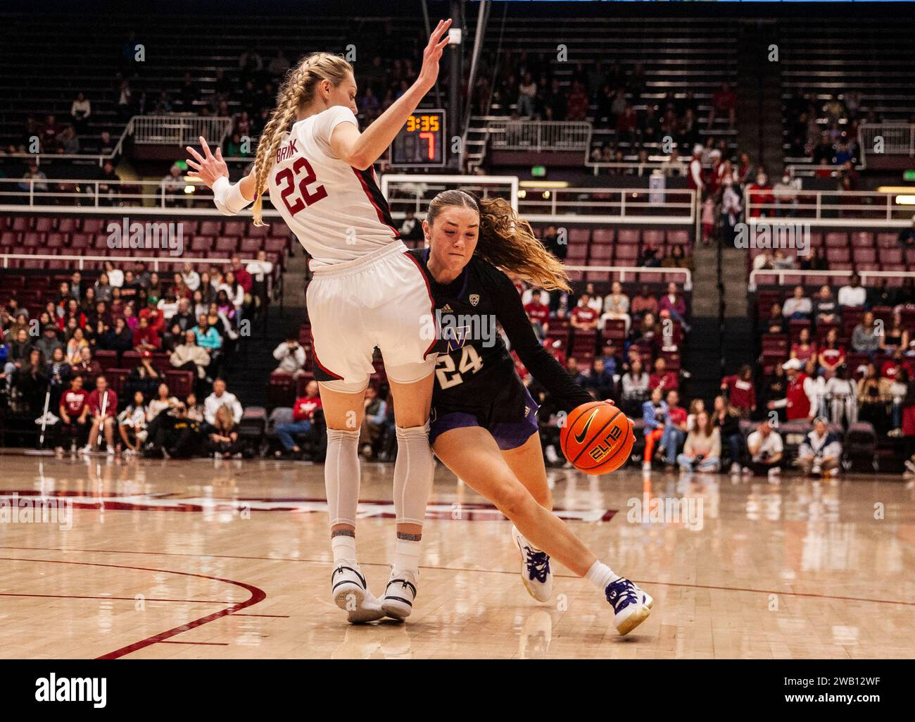 Maples Pavilion Stanford, CA. 07th Jan, 2024. CA, U.S.A. Washington ...