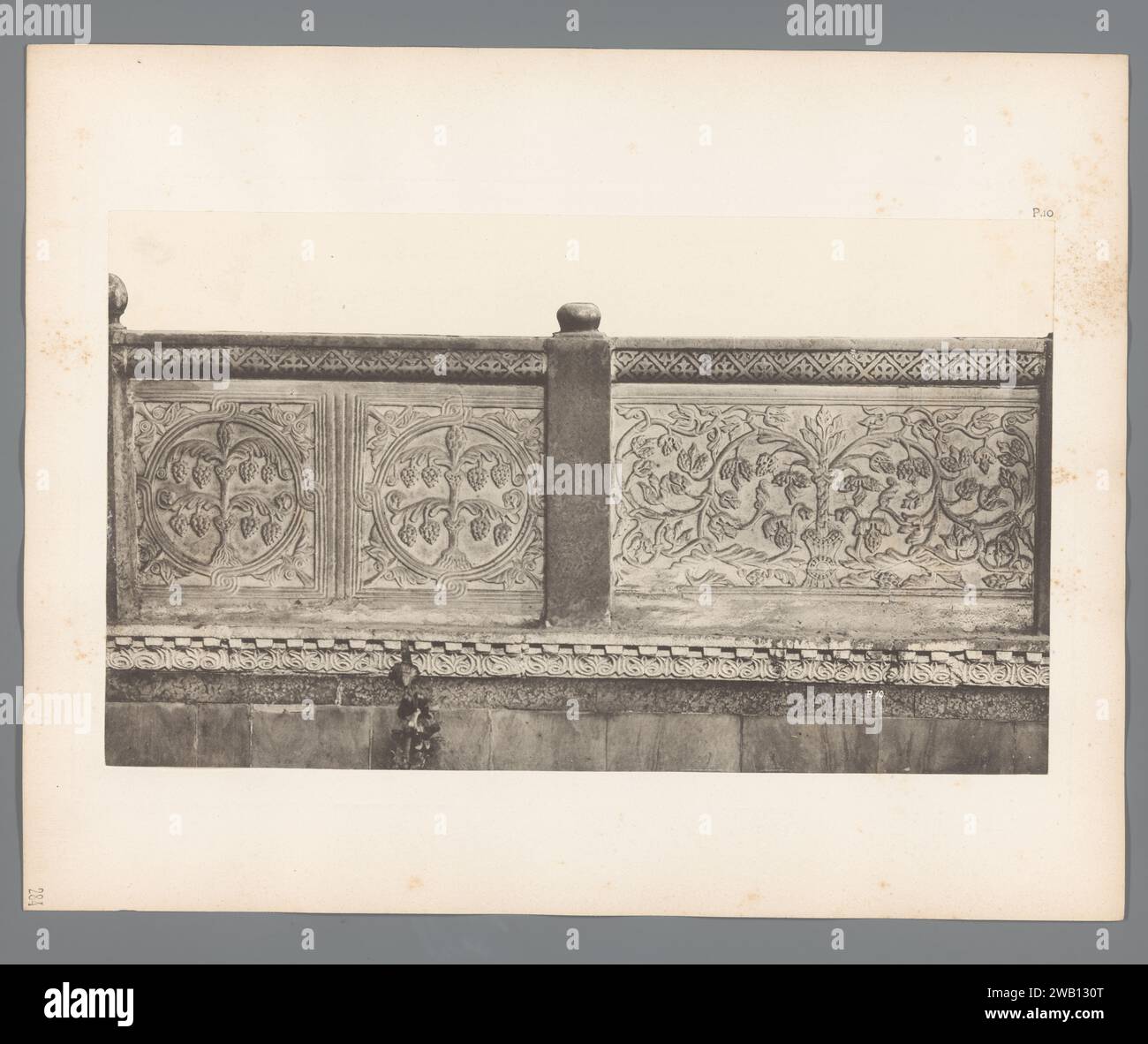 Balustrade with relief in the San Marco in Venice, Carl Heinrich Jacobi ...