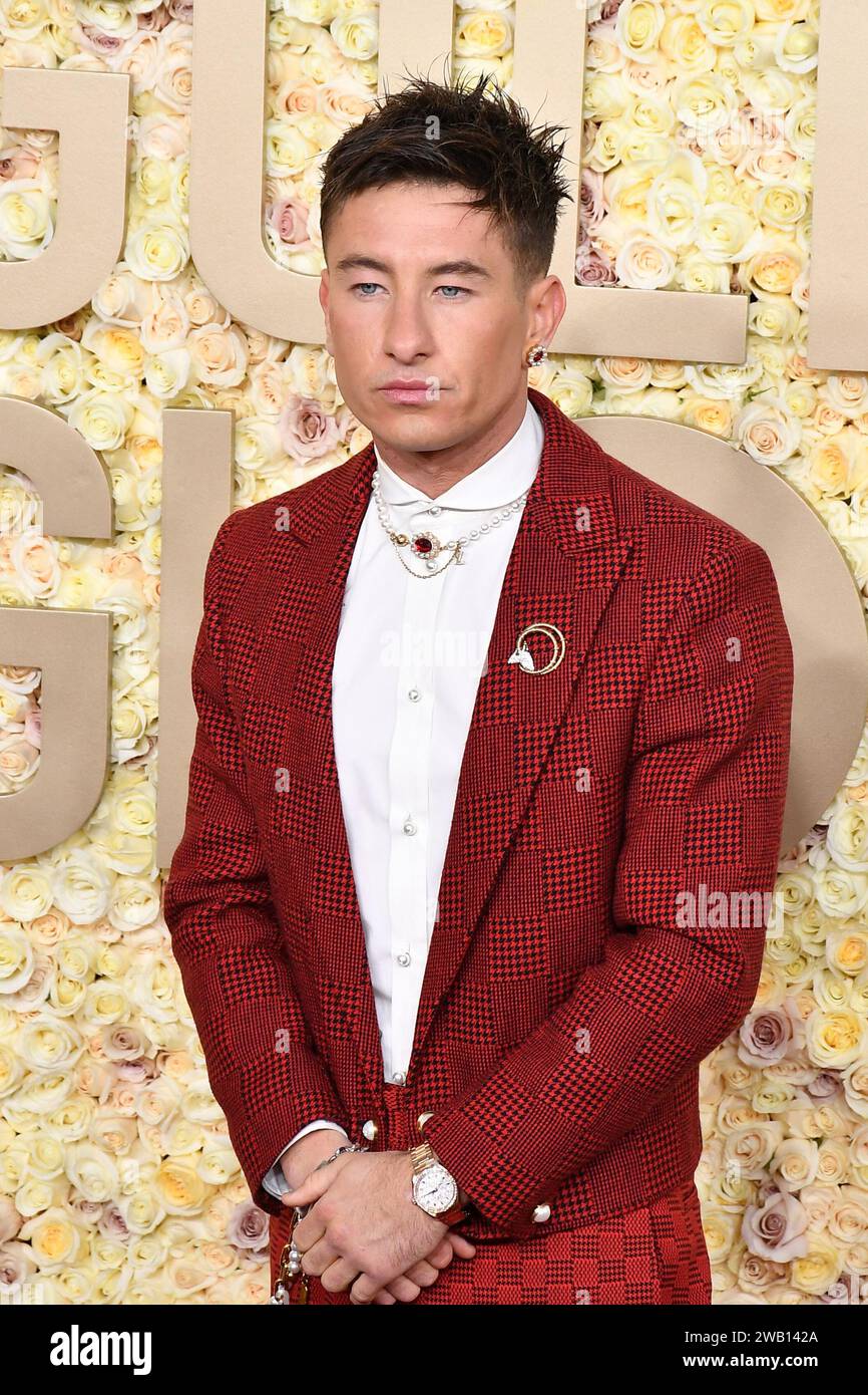 Barry Keoghan attends the 81st Annual Golden Globe Awards at The ...