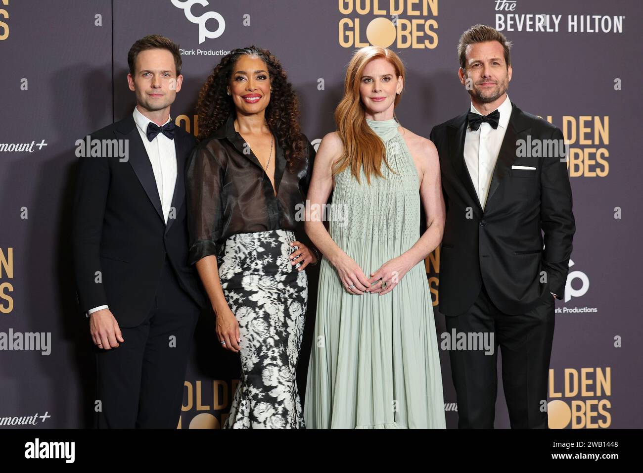 Beverly Hills, United States. 07th Jan, 2024. Patrick J. Adams, Gina ...