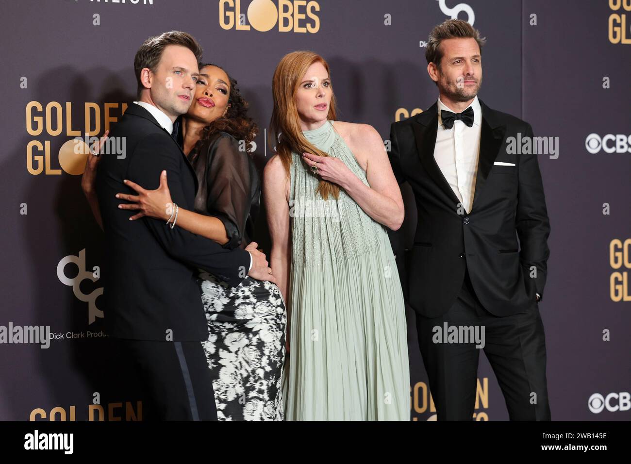 Beverly Hills, United States. 07th Jan, 2024. Patrick J. Adams, Gina ...