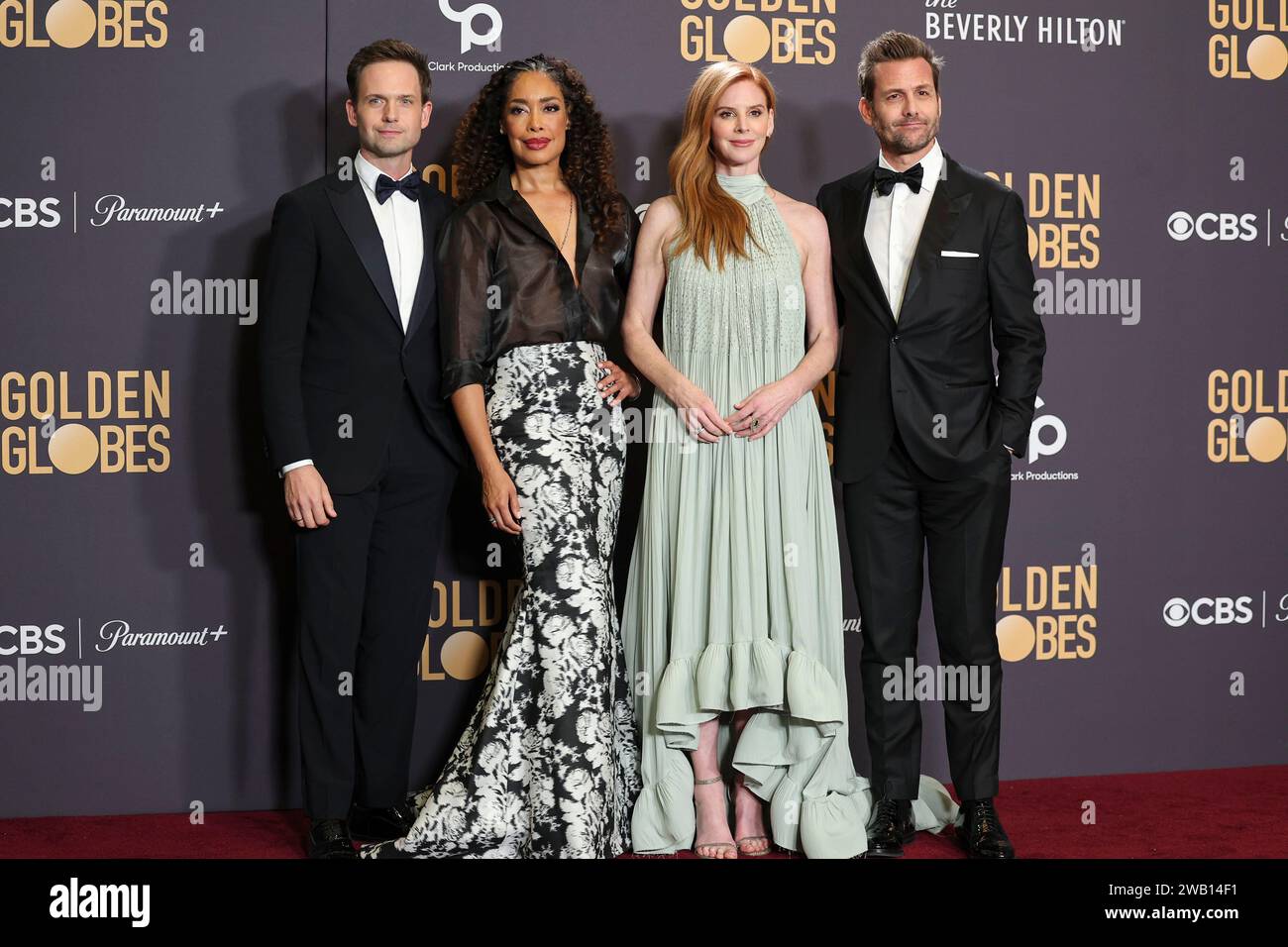 Beverly Hills, United States. 07th Jan, 2024. Patrick J. Adams, Gina ...