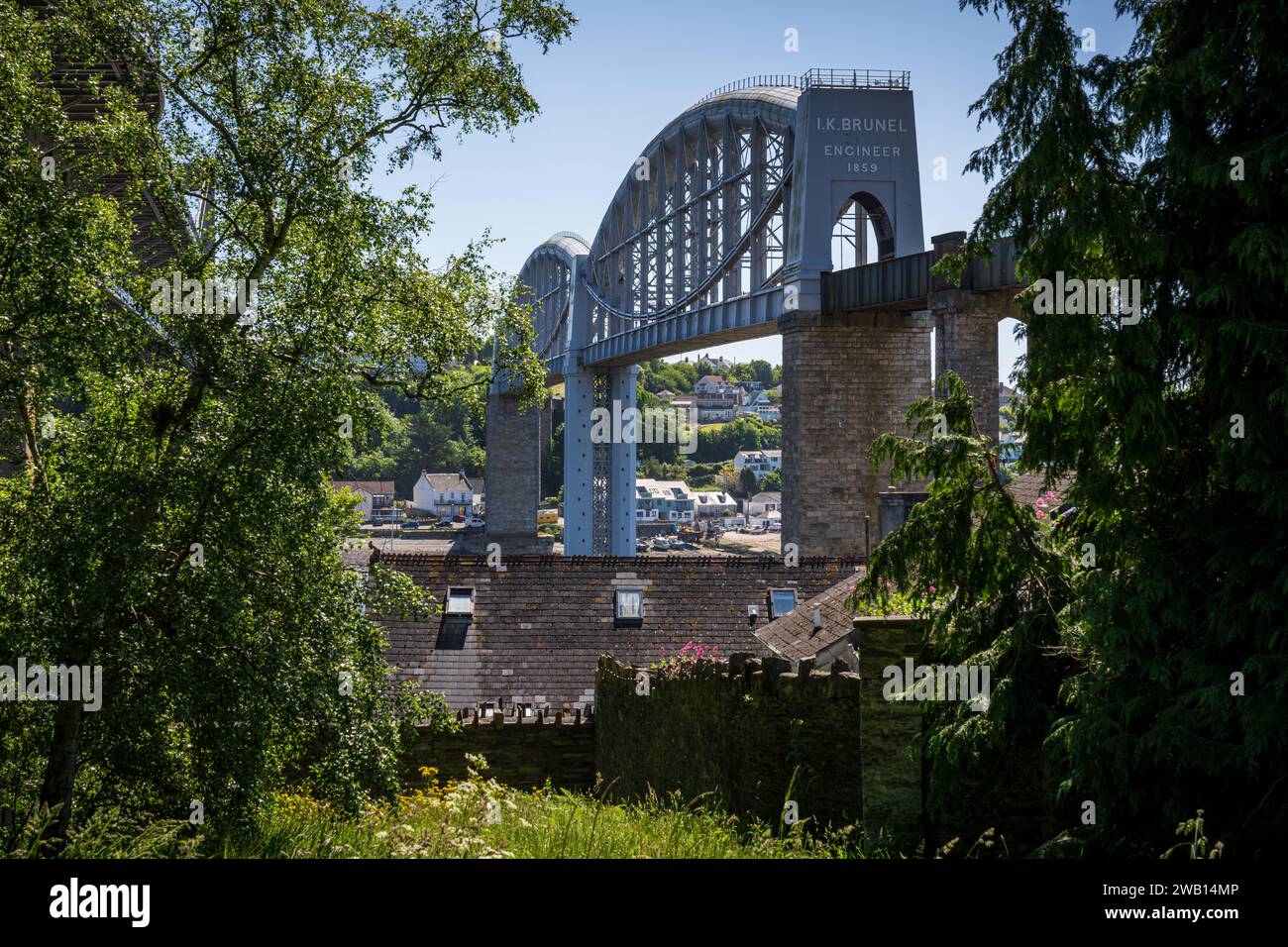 Saltash, Cornwall, England, UK - May 27, 2022: The Royal Albert Bridge ...
