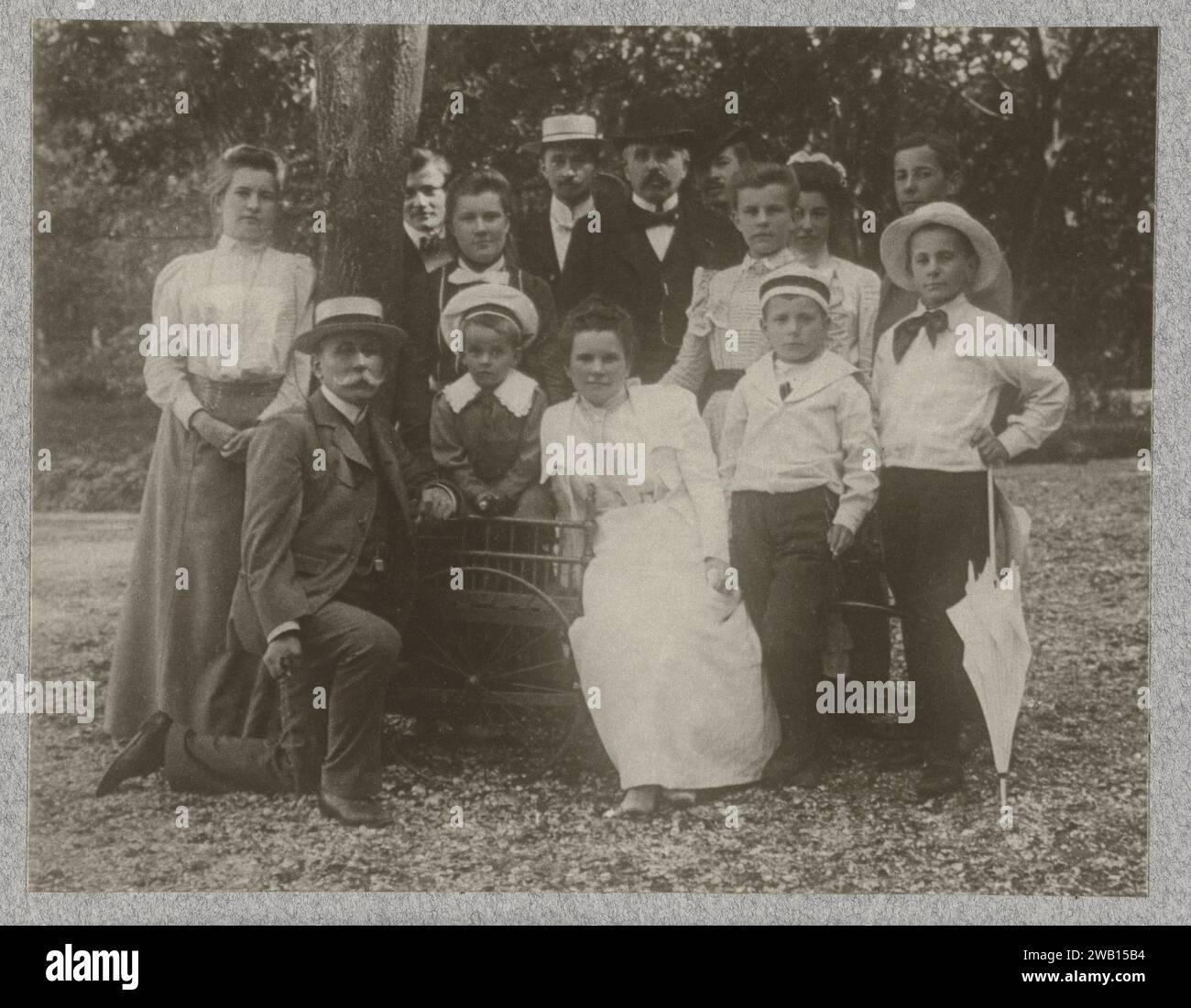 Family portrait of the Kesslers, with J.B. Aug. Kessler with self ...