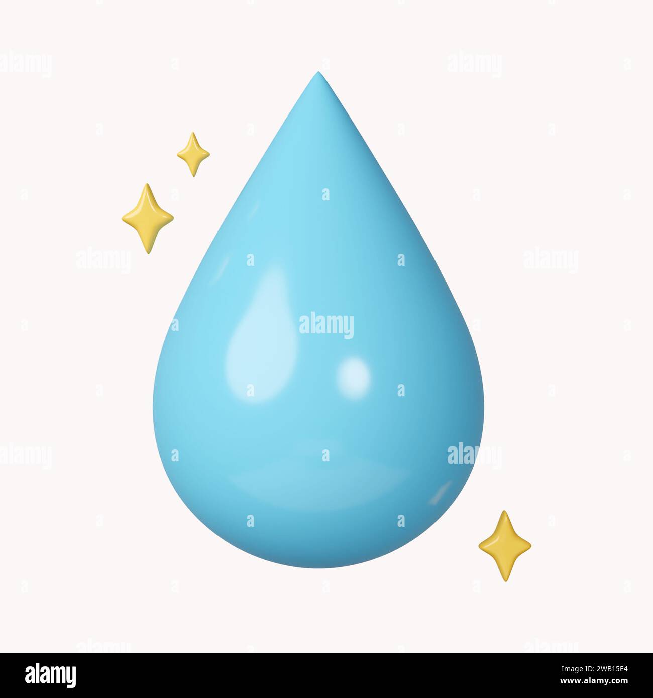 3d water drop. Water recycling. Ecology renewable natural resource ...