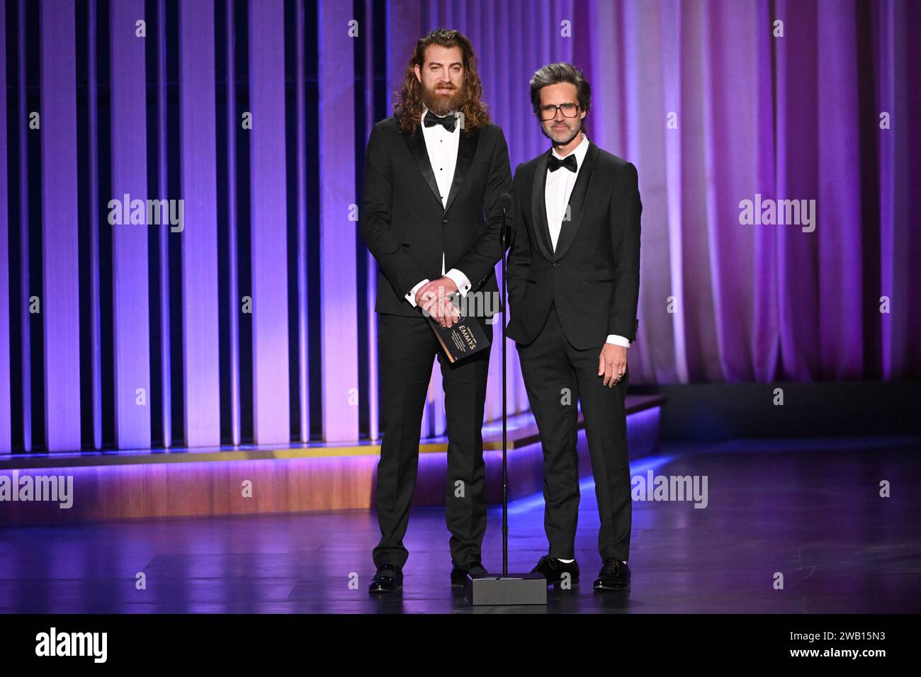 Rhett McLaughlin and Link Neal present the Emmy for outstanding ...
