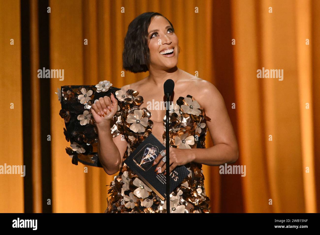 EXCLUSIVE - Robin Thede presents the Emmy for outstanding writing for a ...