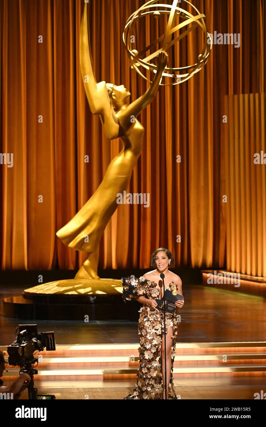 EXCLUSIVE - Robin Thede presents the Emmy for outstanding writing for a ...