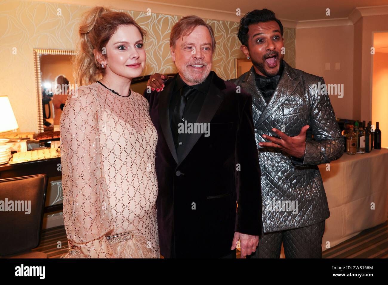 Beverly Hills, United States. 07th Jan, 2024. Rose McIver, Mark Hamill ...