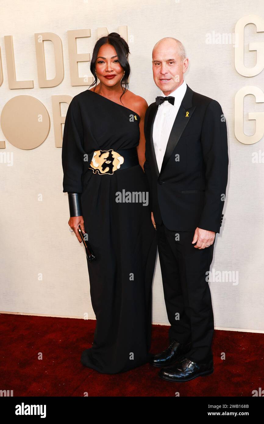 Beverly Hills, United States. 07th Jan, 2024. Tracy James and Brian ...