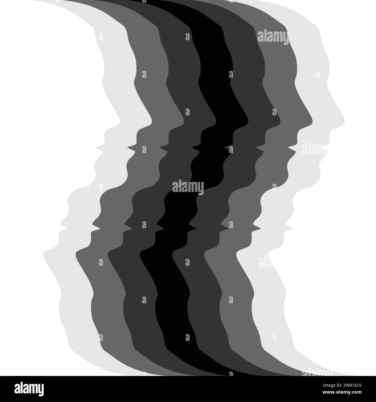 Abstract man heads gradient Stock Vector Image & Art - Alamy