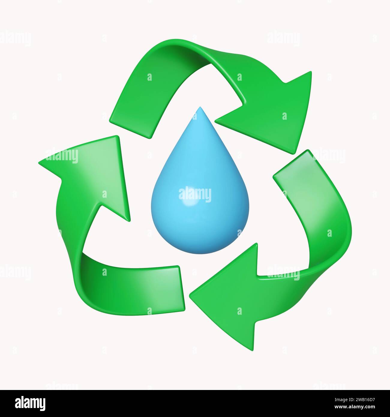 3d water recycle. Renewable natural resource, water recycling, ecology ...