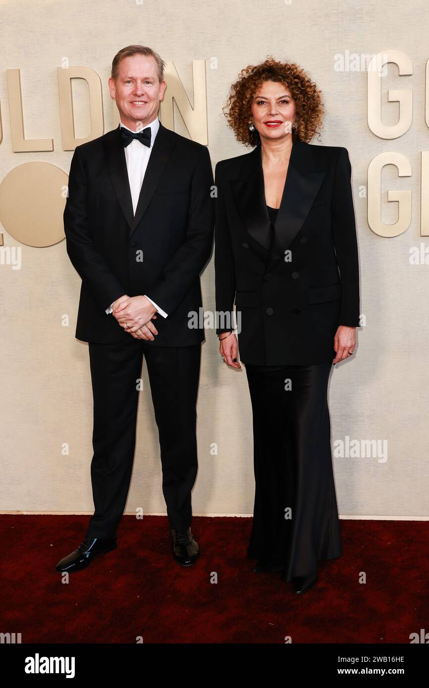 Beverly Hills, United States. 07th Jan, 2024. Mike Cavanagh and Donna ...