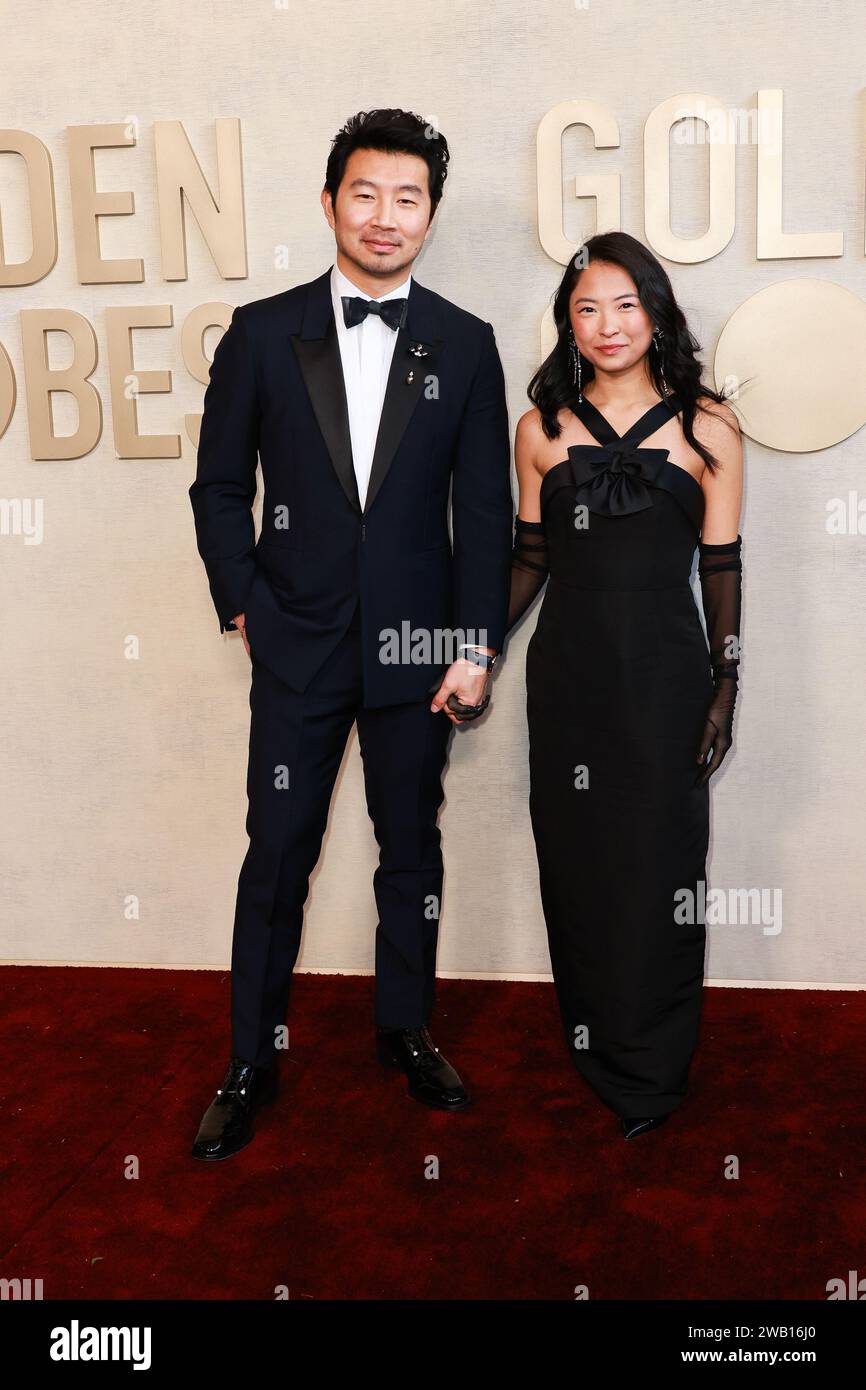 Beverly Hills, United States. 07th Jan, 2024. Simu Liu and Allison Hsu ...