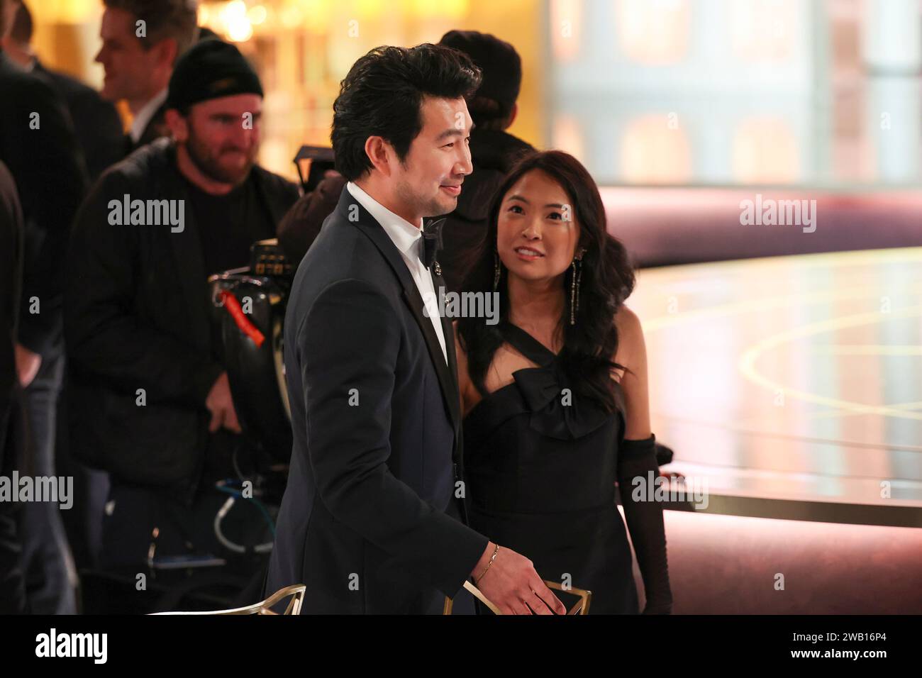 Beverly Hills, United States. 07th Jan, 2024. Simu Liu and Allison Hsu ...