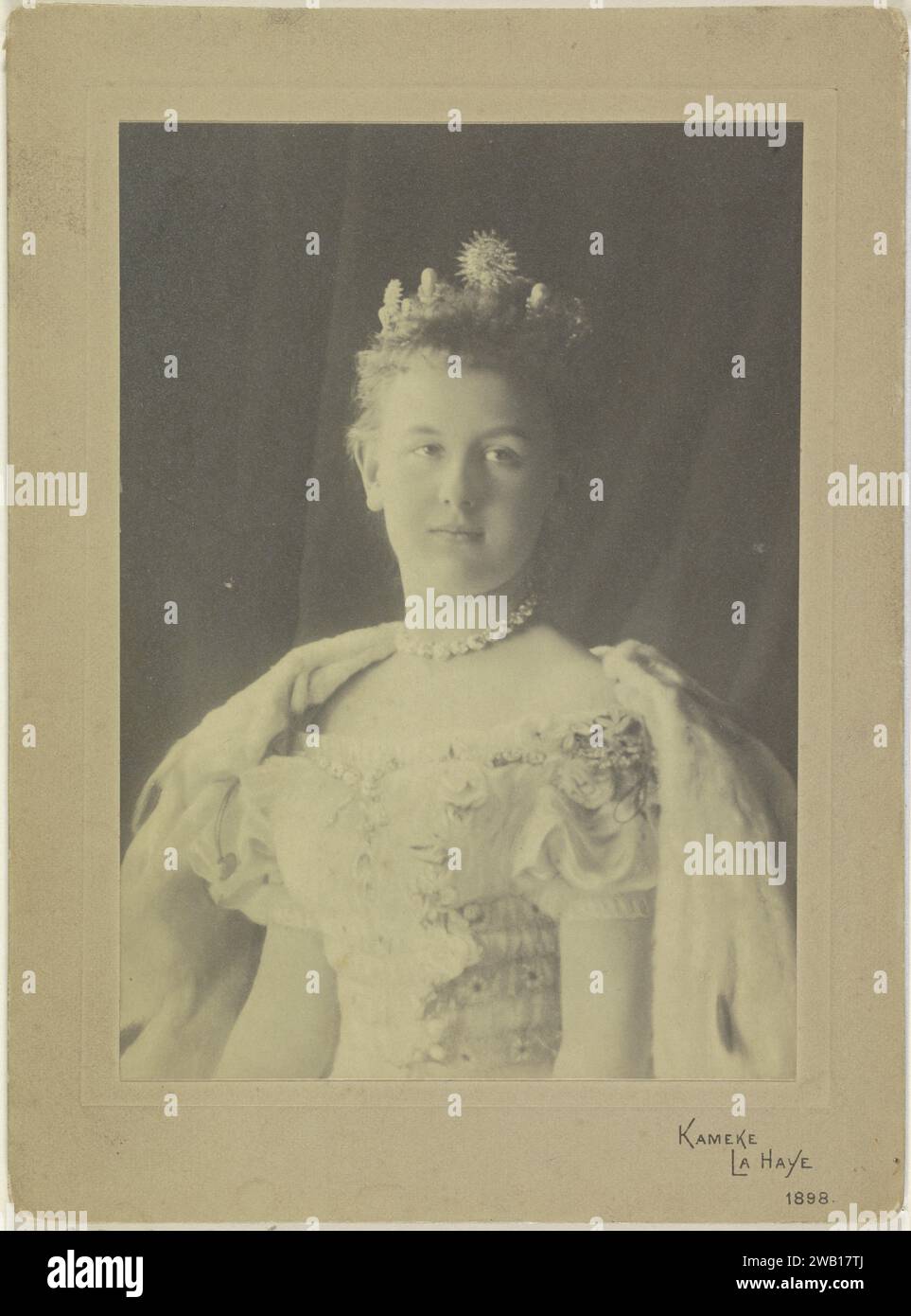 Portrait of Wilhelmina, Queen of the Netherlands, 1898 photograph ...