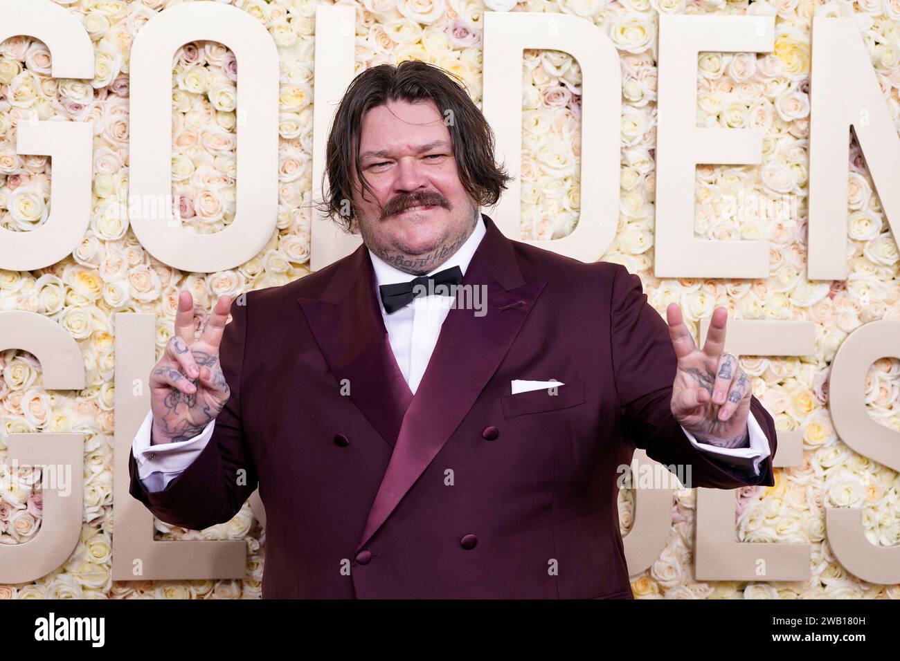 Matty Matheson arrives at the 81st Golden Globe Awards on Sunday, Jan ...