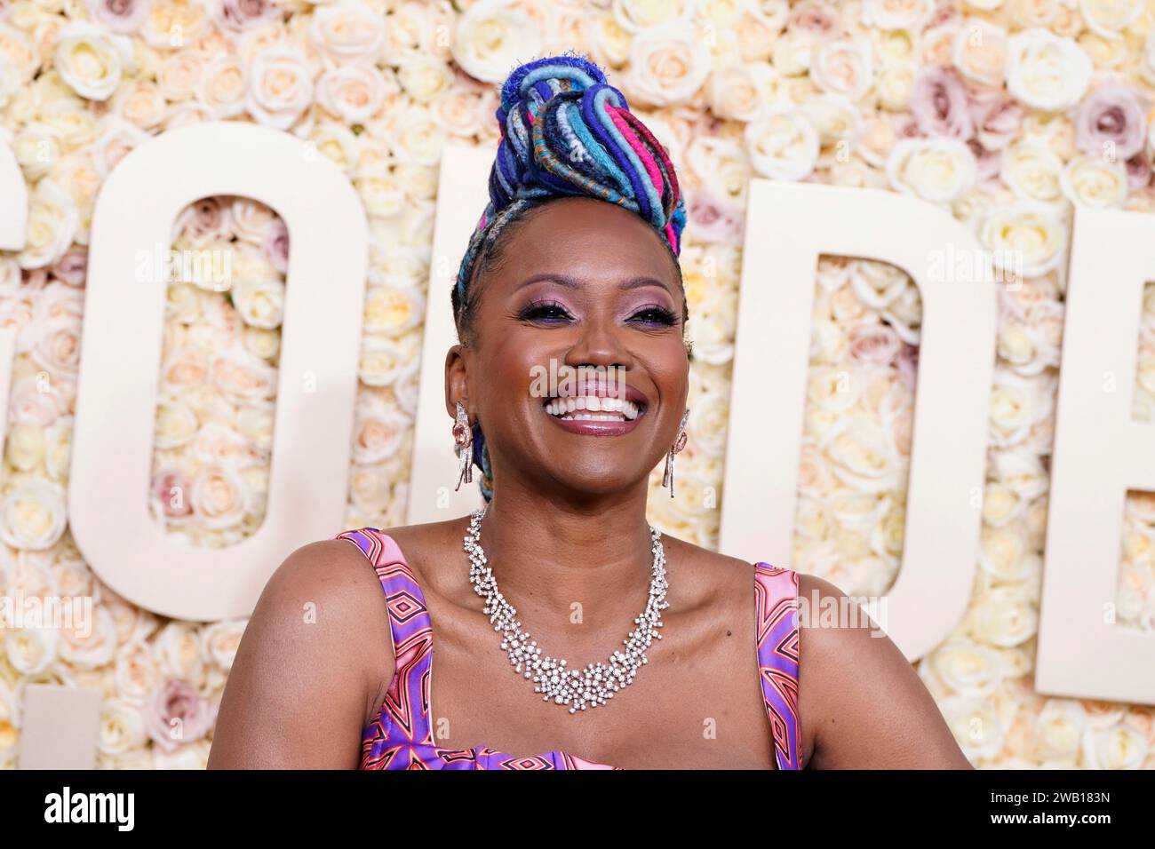Erika Alexander arrives at the 81st Golden Globe Awards on Sunday, Jan ...