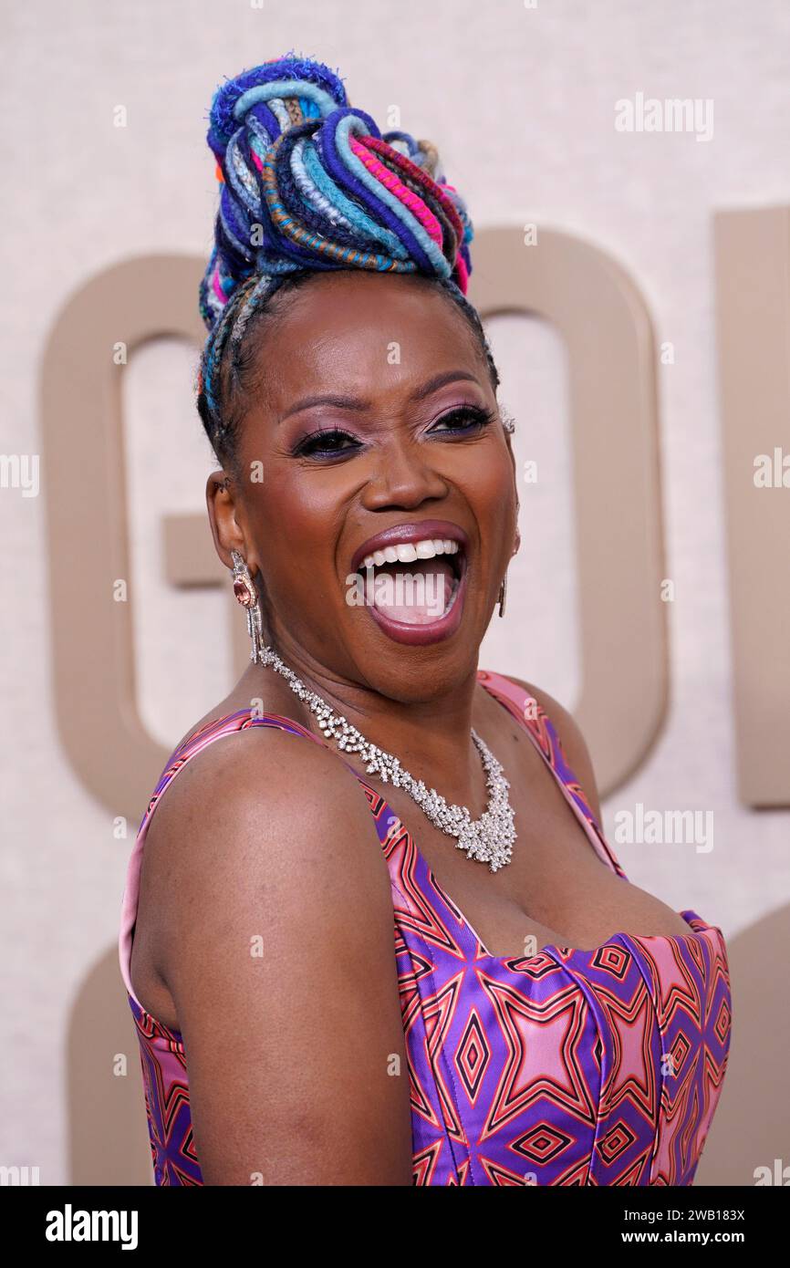 Erika Alexander arrives at the 81st Golden Globe Awards on Sunday, Jan ...