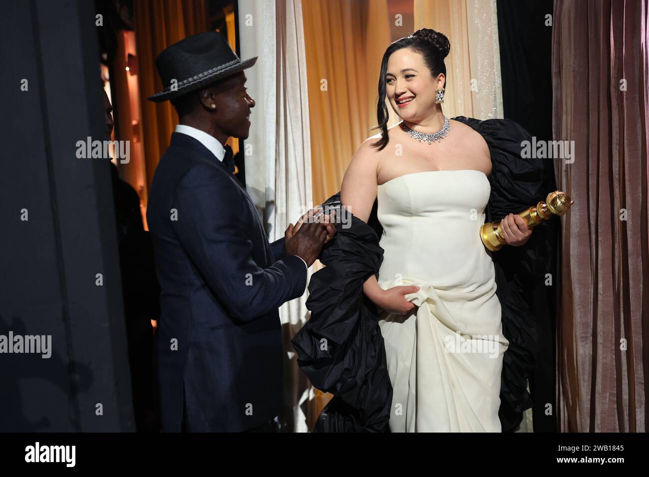 Beverly Hills, United States. 07th Jan, 2024. Don Cheadle and Lily ...