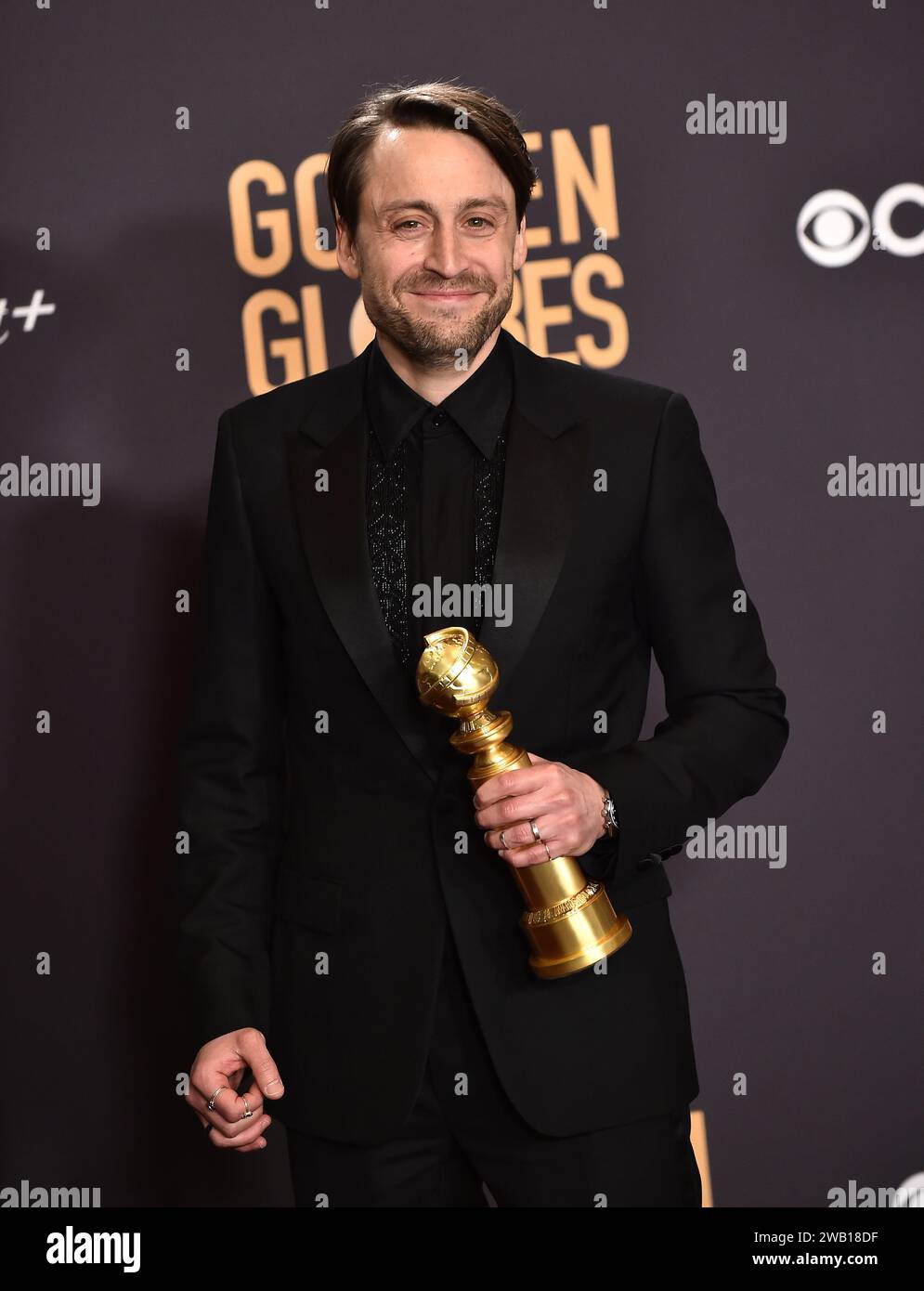 Beverly Hills, USA. 07th Jan, 2024. Kieran Culkin in the pressroom at ...