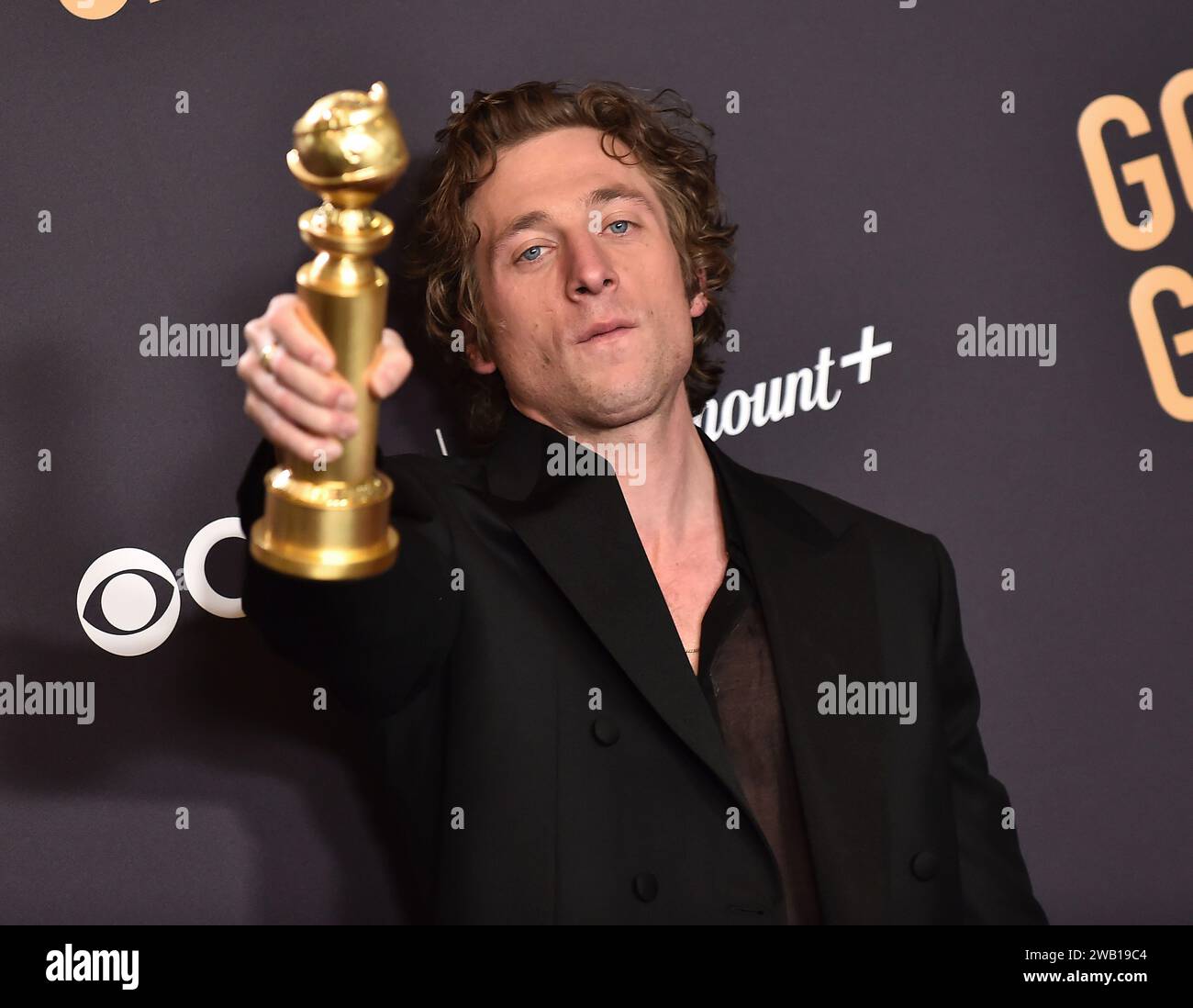 Beverly Hills, USA. 07th Jan, 2024. Jeremy Allen White in the pressroom ...