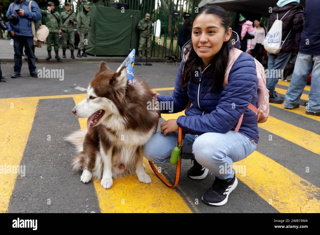 January 7, 2024, Mexico City, Mexico: Families with their dogs went to ...
