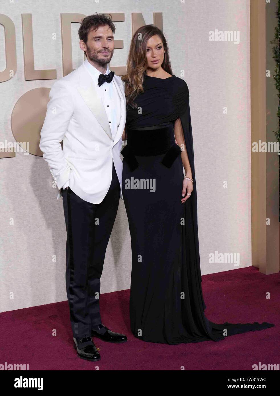 Los Angeles, USA. 07th Jan, 2024. Sam Claflin and Cassie Amato attend ...