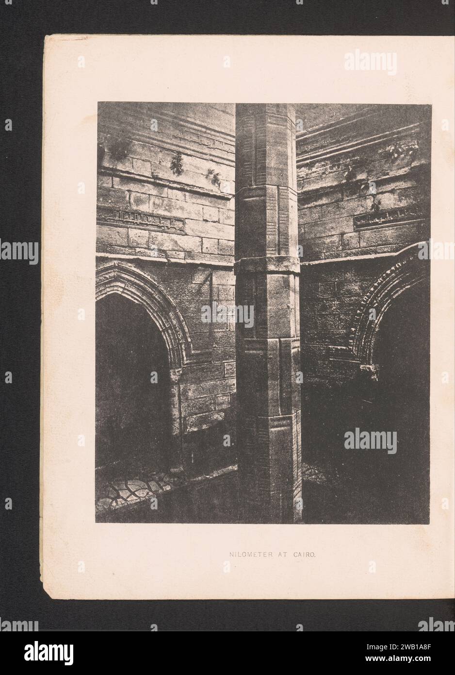 View of a Nilometer in Cairo, Anonymous, 1864 - 1869 photomechanical ...