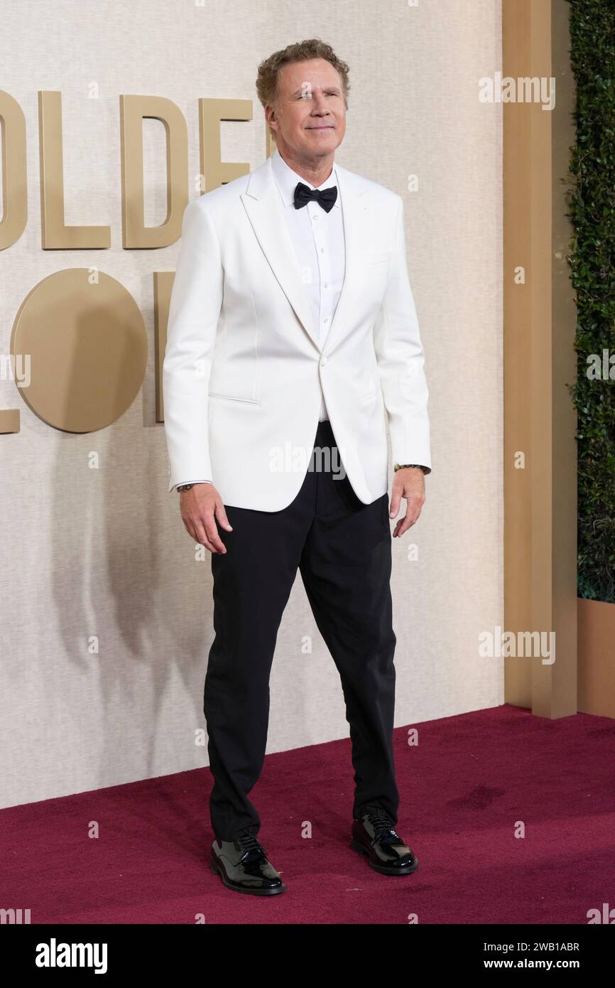 Will Ferrell arrives at the 81st Golden Globe Awards on Sunday, Jan. 7 ...