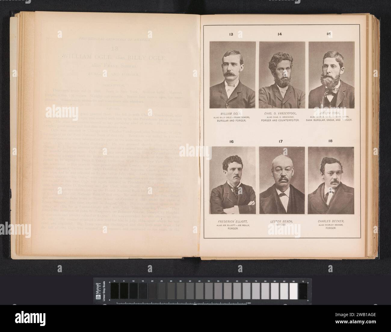 Six portraits of criminals, anonymous, c. 1881 - in or before 1886 ...