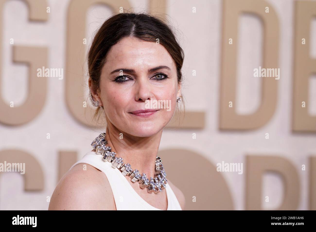 Keri Russell arrives at the 81st Golden Globe Awards on Sunday, Jan. 7 ...