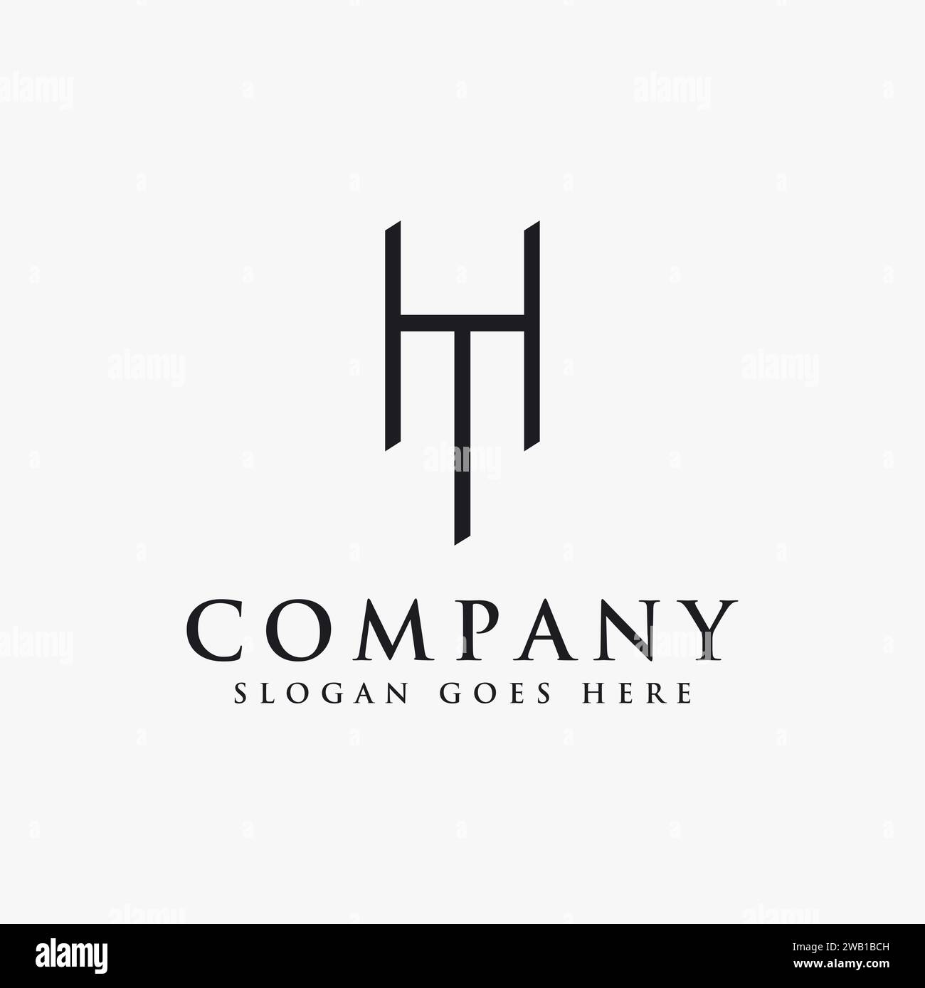 letter TH logo icon, letter HT logo icon vector template on white ...