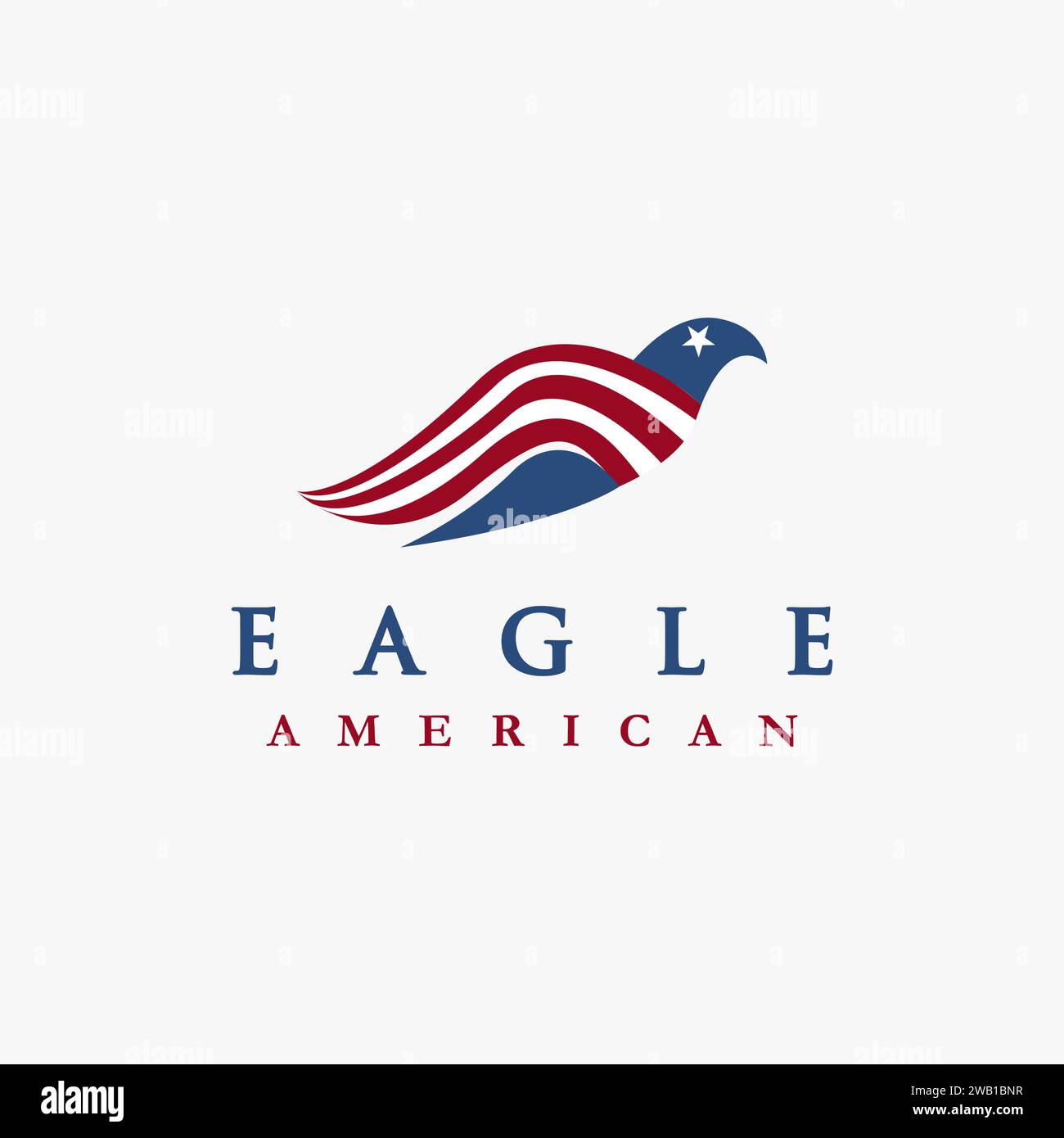 American eagle logo hi-res stock photography and images - Alamy