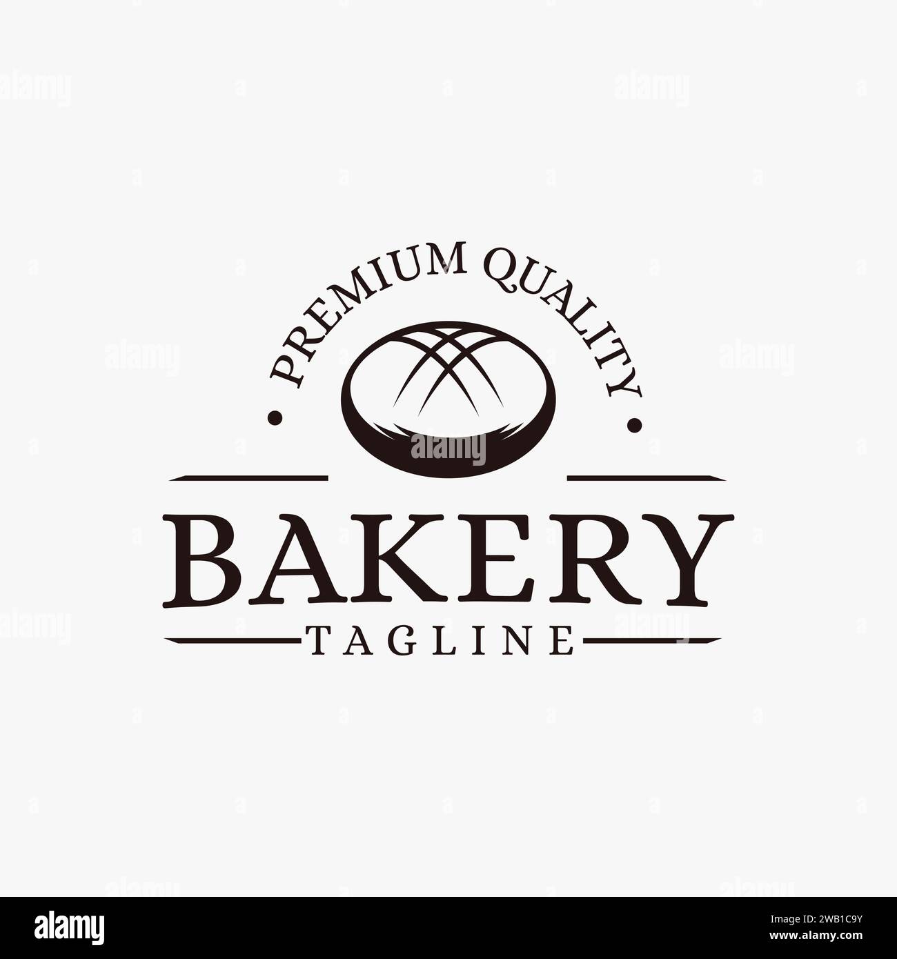 Vintage retro hipster label emblem of bakery bread logo Stock Vector ...