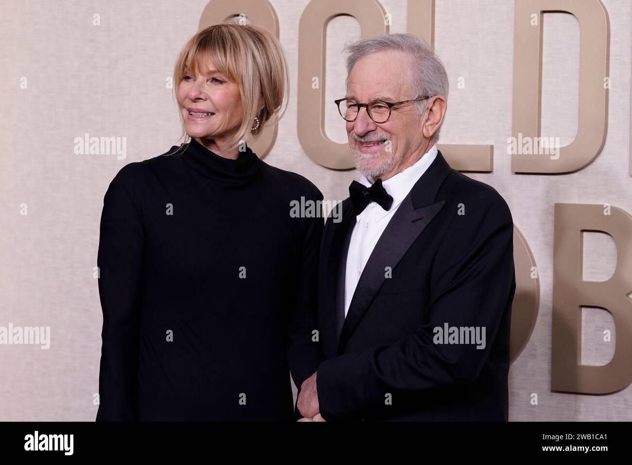 Kate Capshaw, left, arrives with her husband Steven Spielberg at the ...