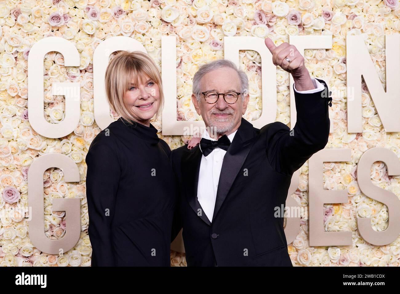 Kate Capshaw, left, arrives with her husband Steven Spielberg at the ...
