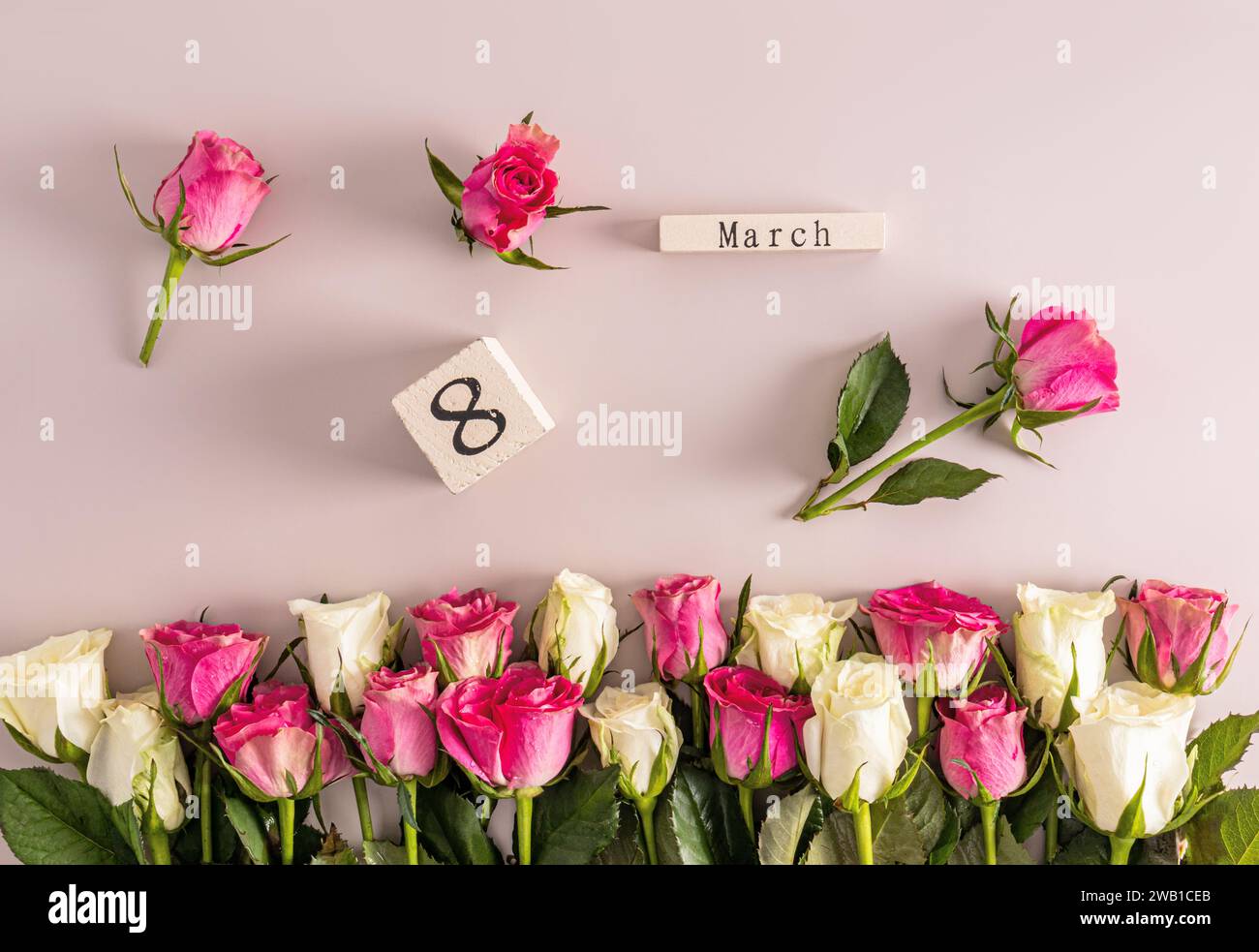 Beautiful festive background for International Women's Day on the ...