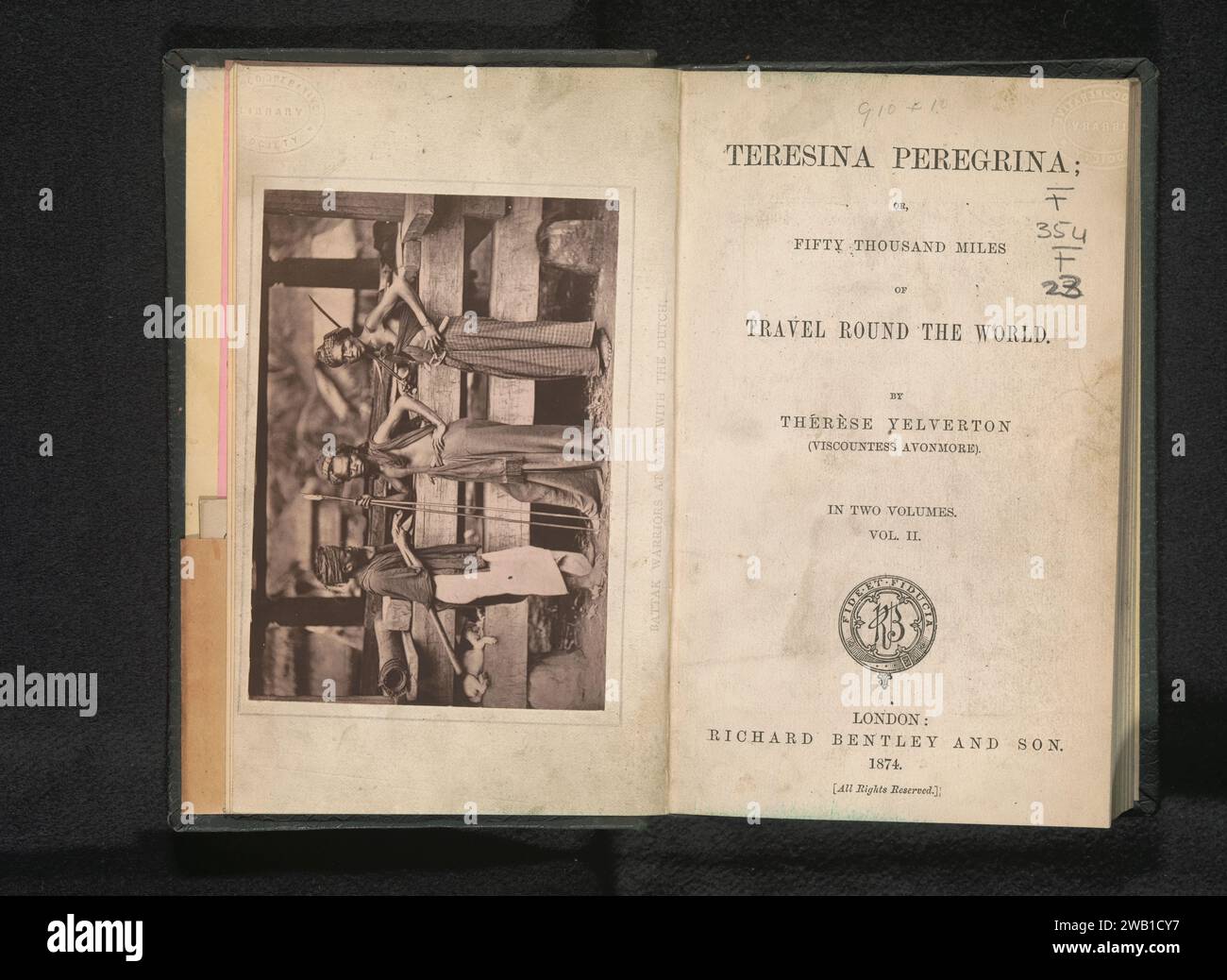 Teresina Peregrina, Theresa Yelverton, 1874 book London paper. leather ...