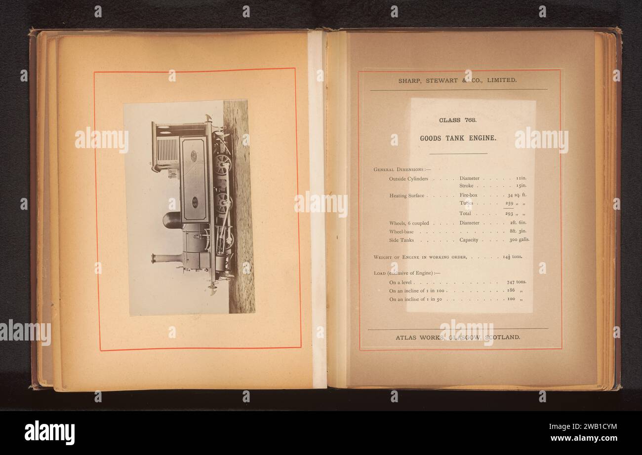 Steam locomotive for freight transport made by Sharp, Stewart and ...