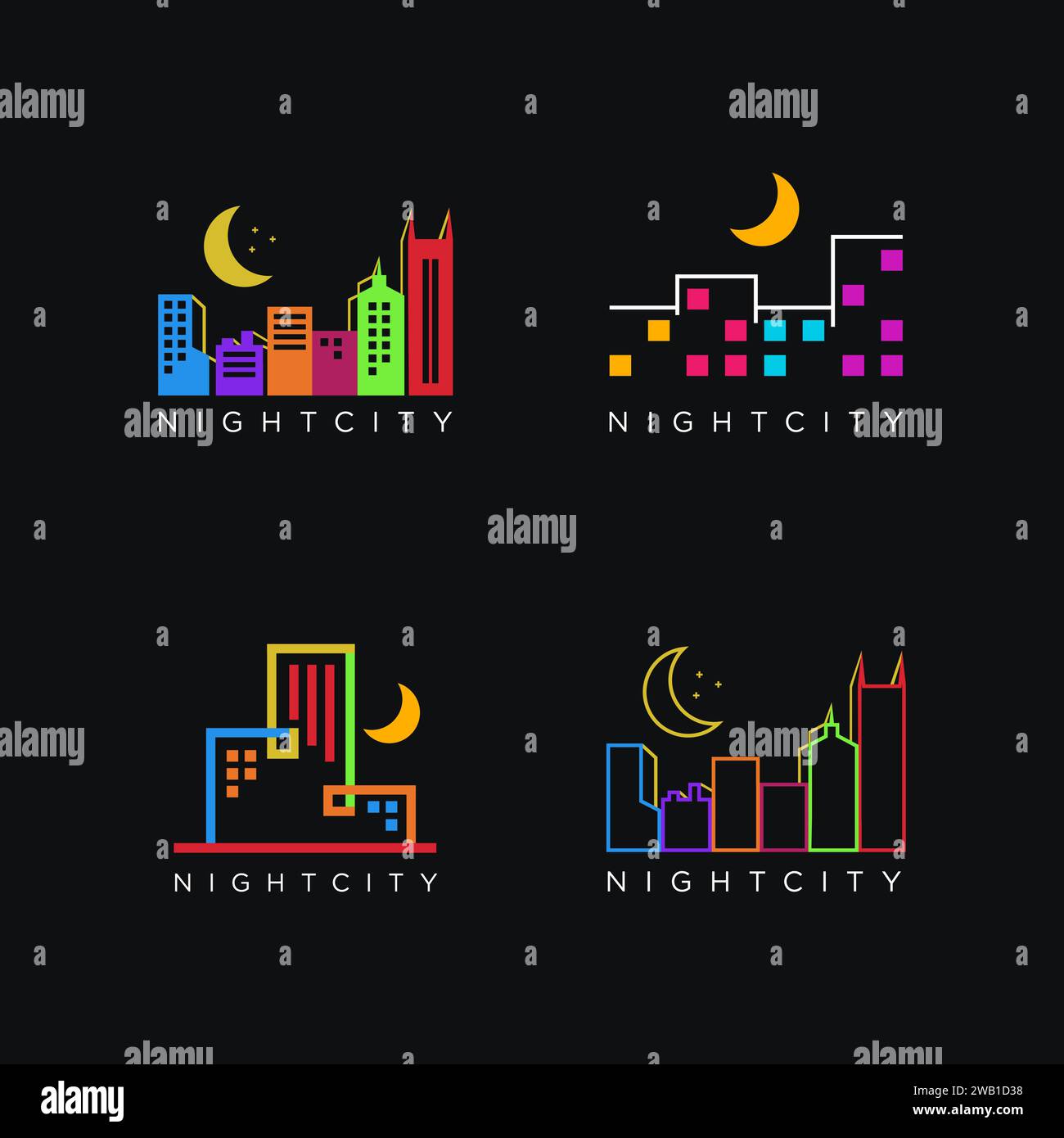 Symbol night life nightlife Stock Vector Images - Alamy