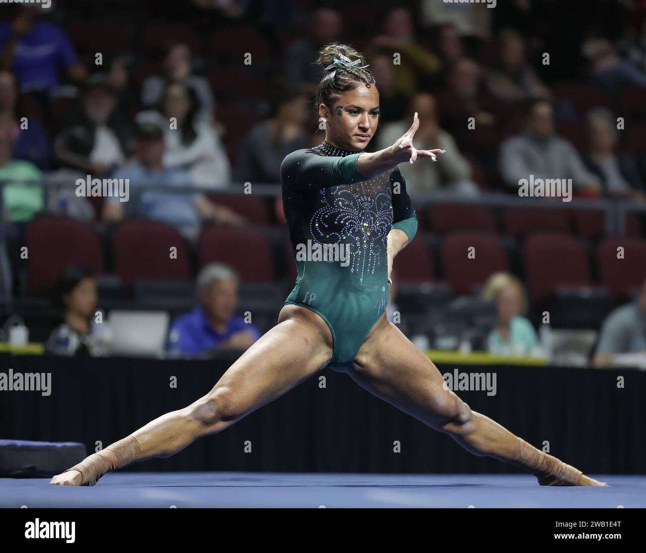 January 5, 2024: Michigan State's Skyla Schulte competes on the floor ...