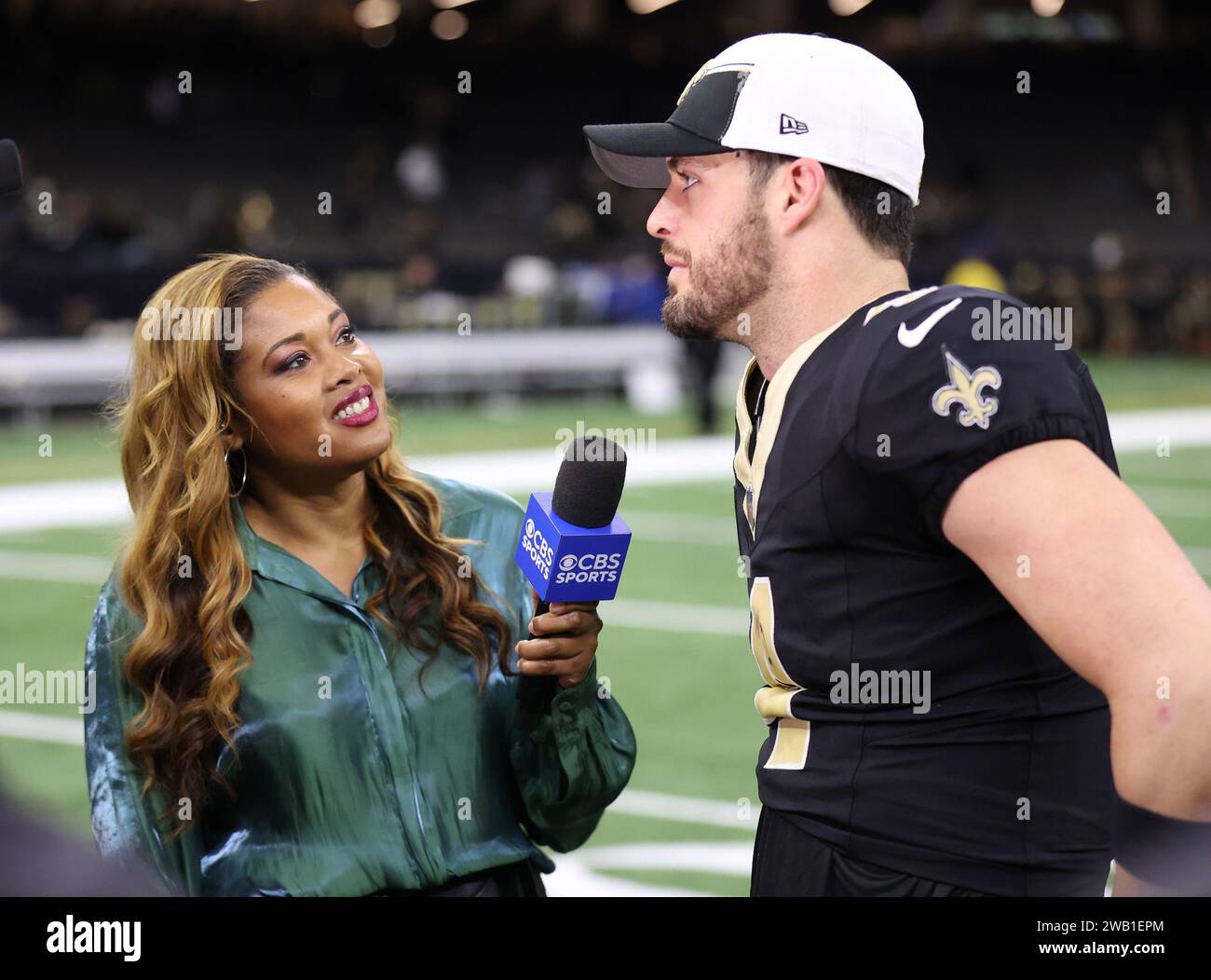 New Orleans, USA. 07th Jan, 2024. New Orleans Saints quarterback Derek ...